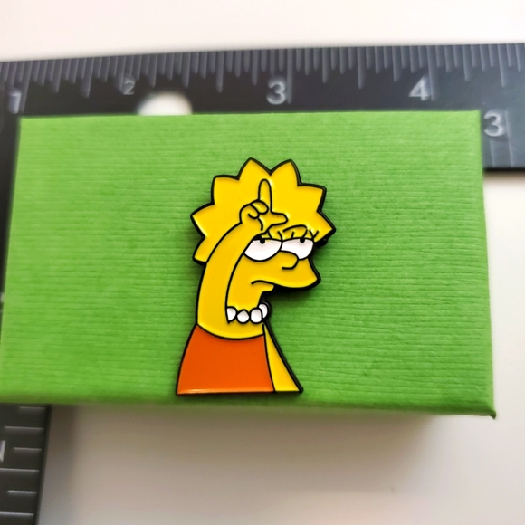 Jewelry | Lisa Simpson Loser Enamel Pin Brooch | Poshmark